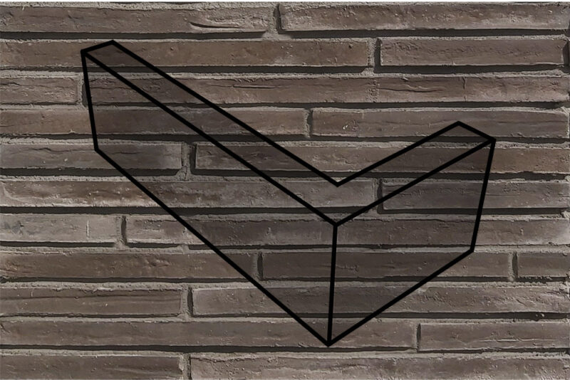 Crobrick brown LF vertical corner - CroBrick - Dekorativna opeka