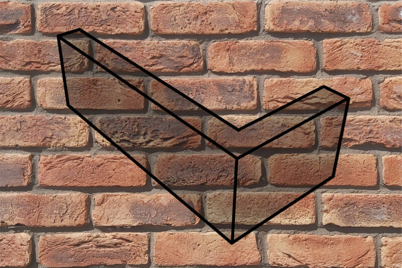 CroBrick red DF vertical corner - CroBrick - Dekorativna opeka